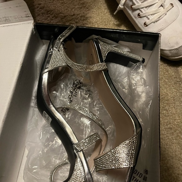 Windsor | Shoes | Silver High Heels Worn Once | Poshmark